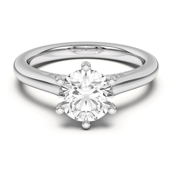 Alor Jewel 1.3 Ct Round Cut Lab Created Diamond Ring - Handmade Wedding ...
