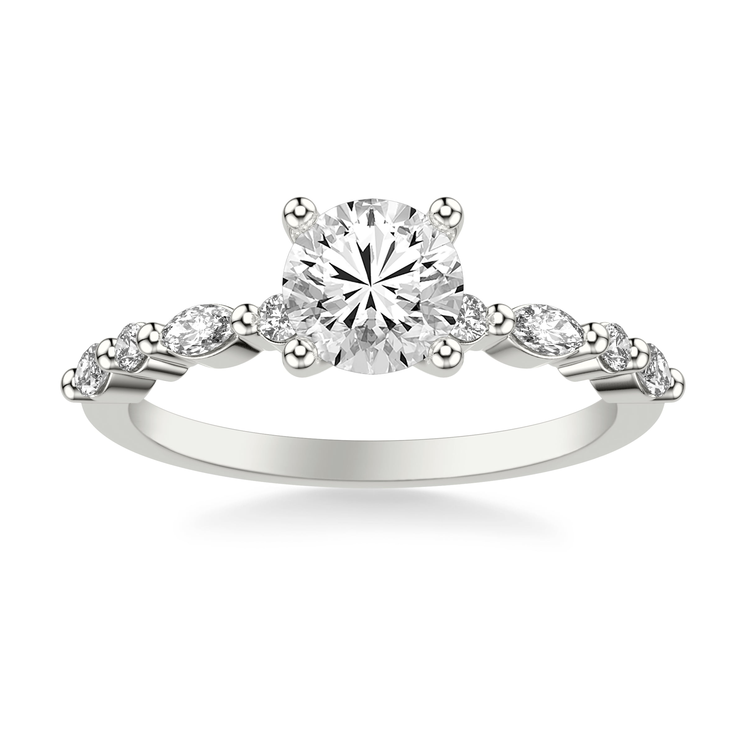 Alor Jewel Brilliant 1.3 Ct Round Cut Solitaire Engagement Rings with ...