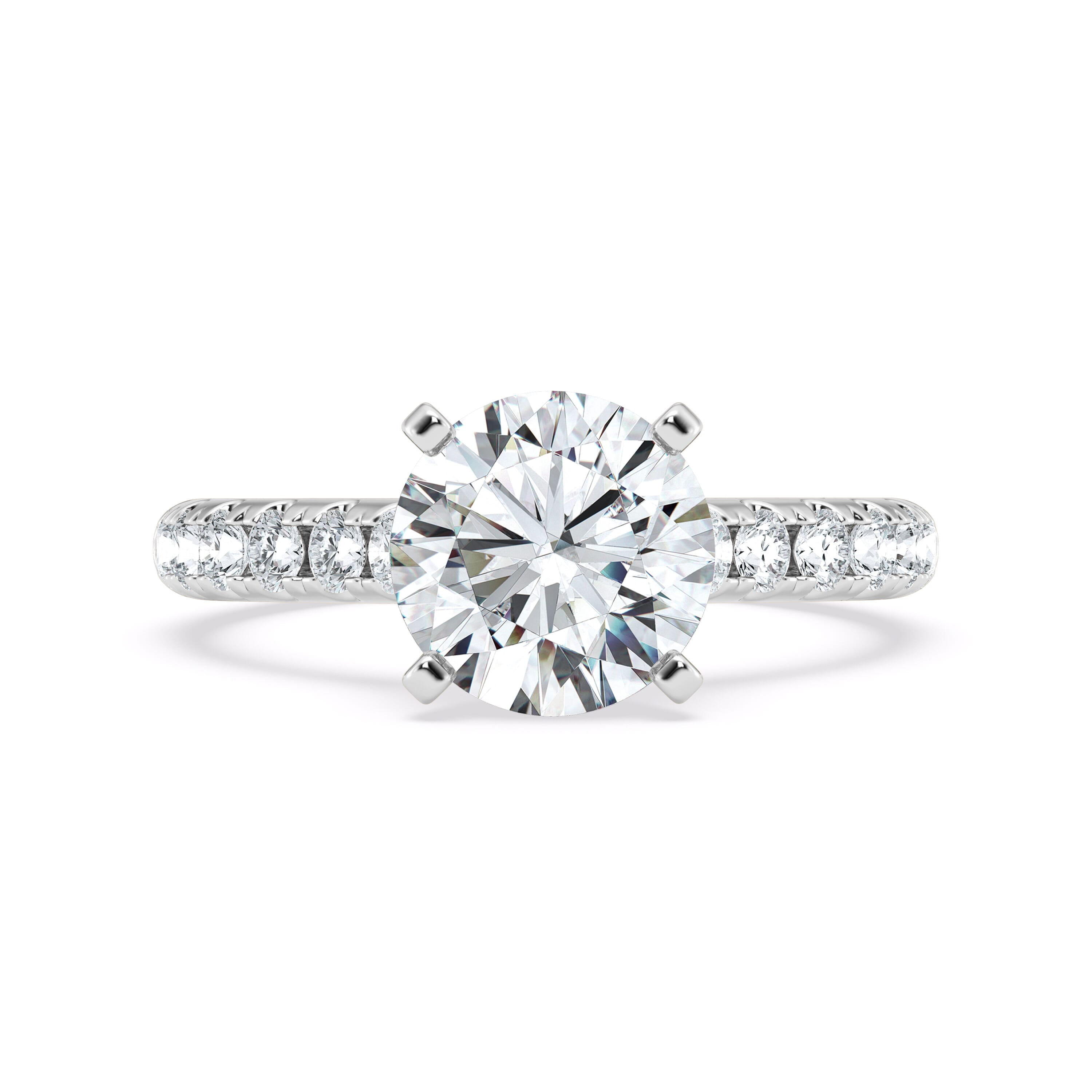 Alor Jewel Classic Ring for Wife - 2 Ct Round Cut Lab Created Diamond ...