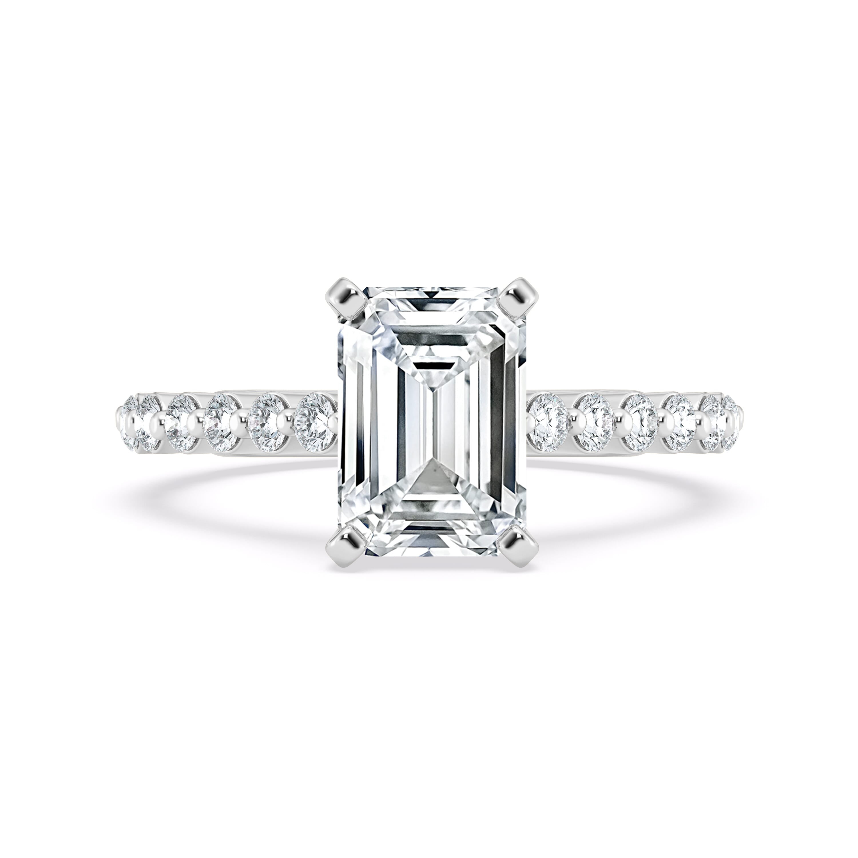Alor Jewel Elegant Anniversary Ring for Women - 1.6 Ct Emerald Cut Lab ...
