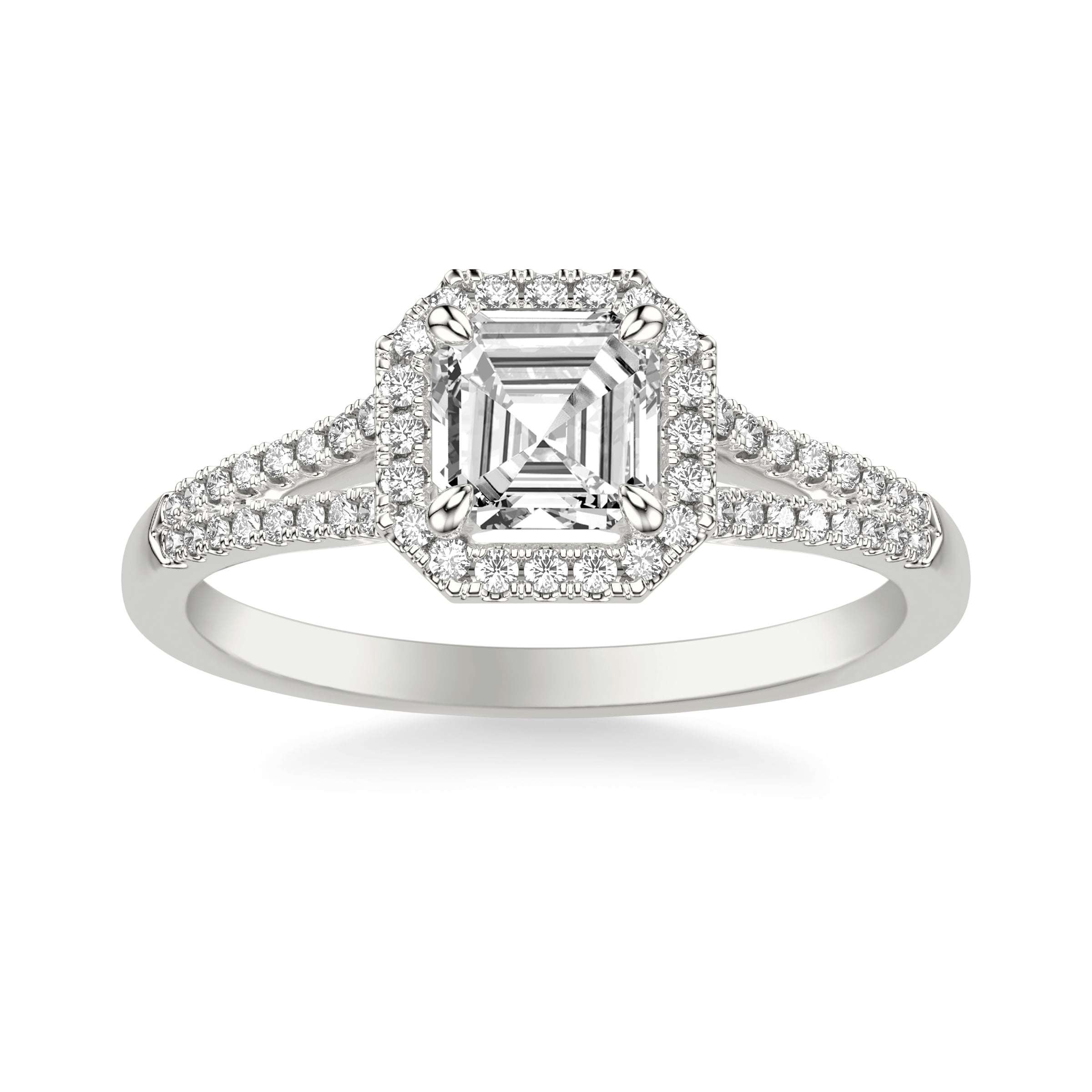 Alor Jewel Gorgeous 1.9 Ct Asscher Cut Diamond Engagement Ring - Lab Created Simulated Diamond ...