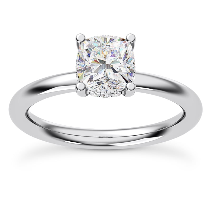 Alor Jewel Hidden Halo Diamond Engagement Ring - 2 Ct Lab Created ...