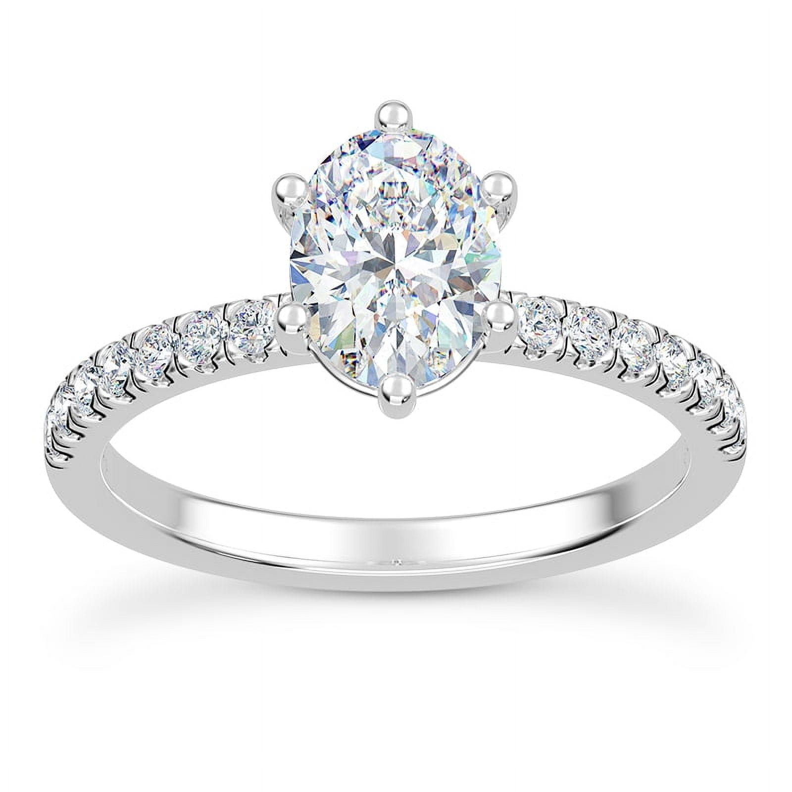 Alor Jewel Oval Cut Engagement Solitaire Rings for Women's - 2.2 Ct Lab ...