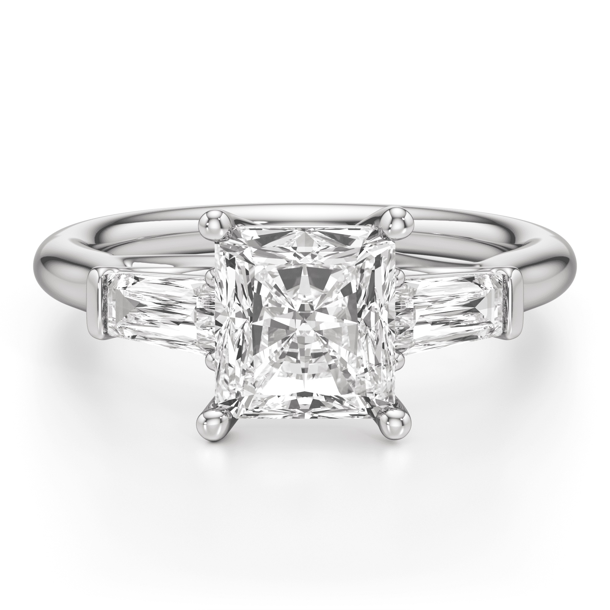 Alor Jewel Radiant Cut Diamond Ring - 1.7 Ct Lab-Created Solitaire with ...
