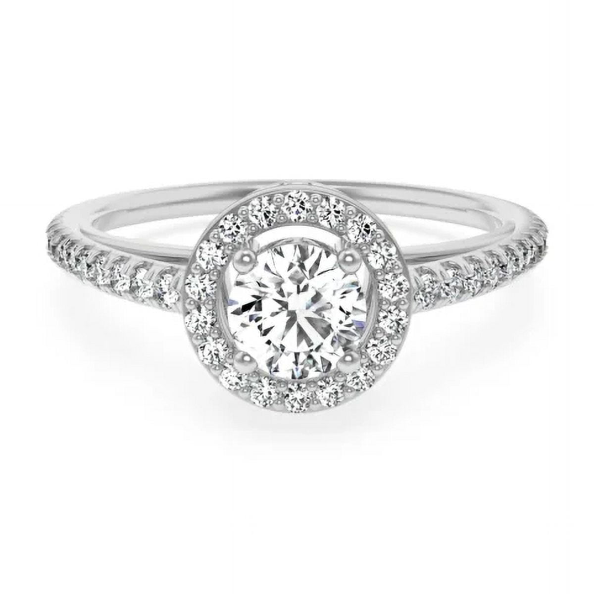 Alor Jewel Round Cut Lab Created Diamond Engagement Rings for Women - 1 ...