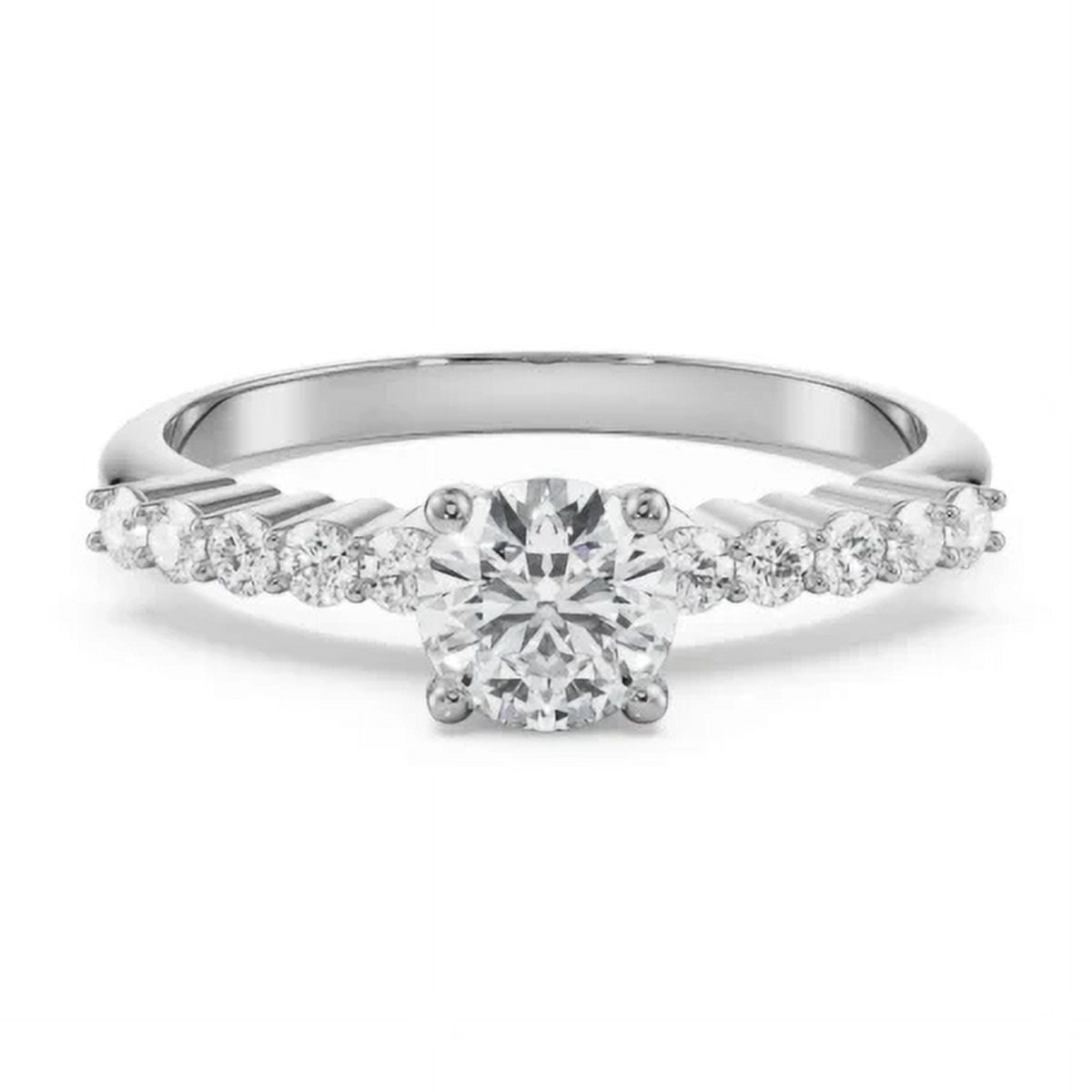 Alor Jewel Round Cut Lab Created Diamond Engagement Rings for Women - 1 ...