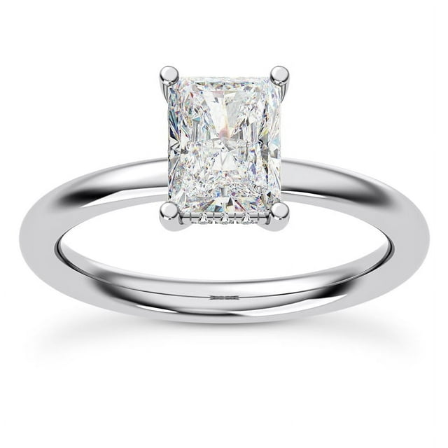 Alor Jewel Solitaire Engagement Diamond Ring for Women - 14K White Gold ...