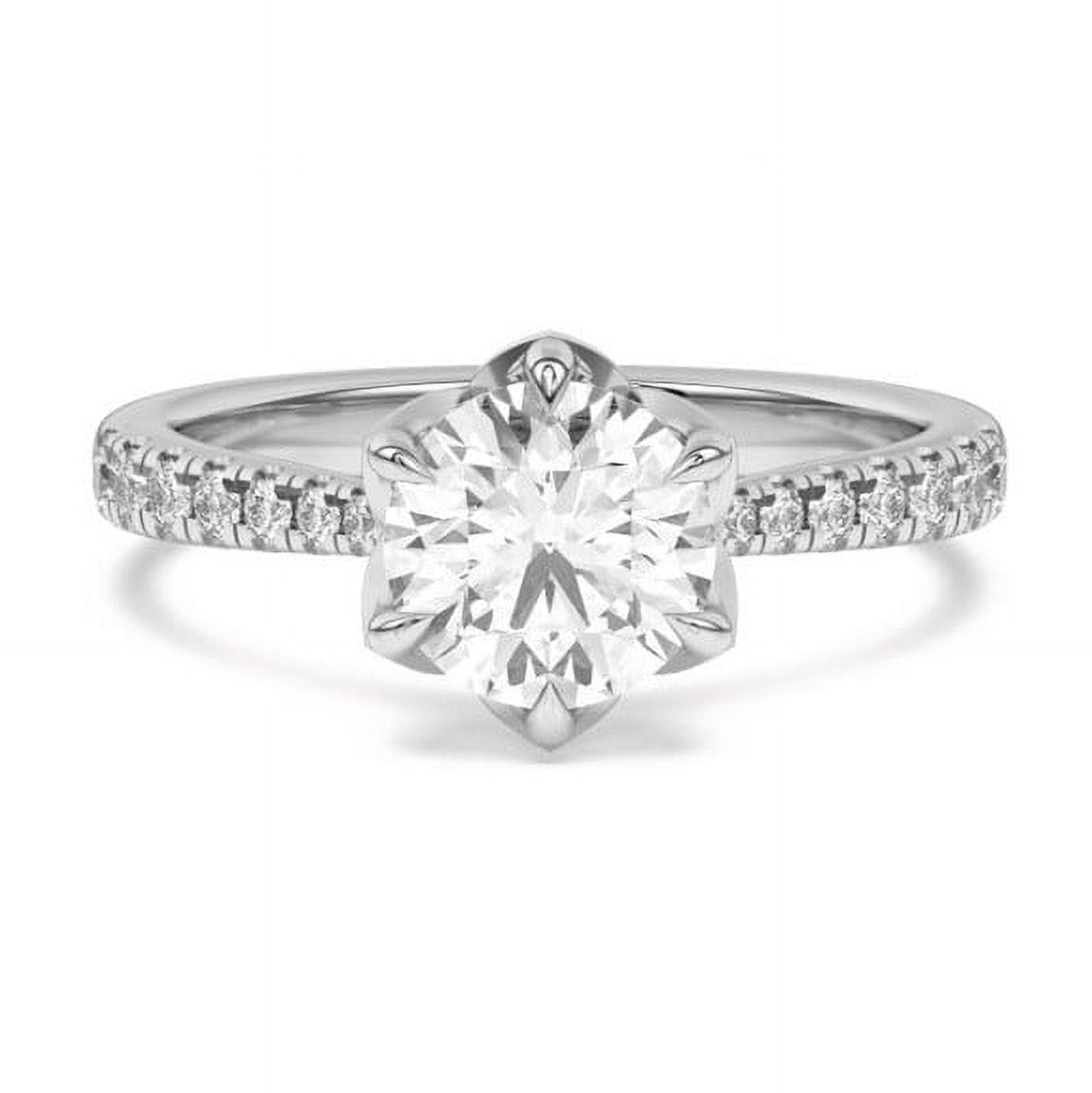 Alor Jewel Stunning 1.4 Ct Trillion Cut Diamond Engagement Ring - Lab ...