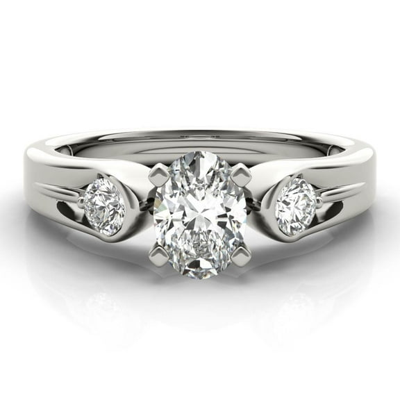 Alor Jewel Lab Created 2.1 Ct Diamond Ring - Round Cut Design - Vintage ...