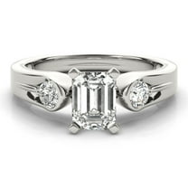Alor Jewel Lab Created Emerald Cut 1.9 Ct Diamond Ring - 14K White Gold ...