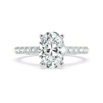 Alor Jewel Solitaire with Accents Women Diamond Ring - 1.7 Ct Emerald ...