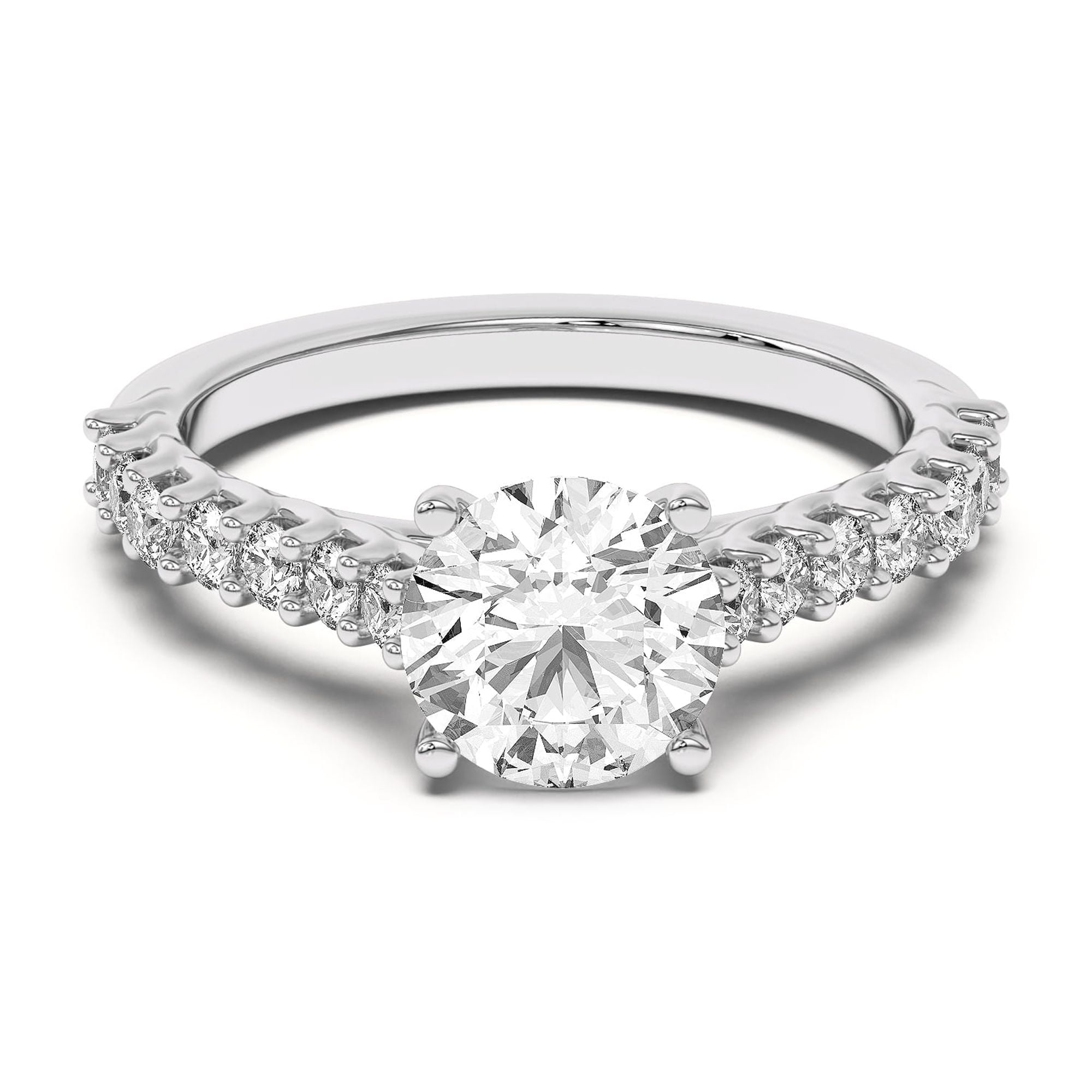 Alor Jewelry 1.2 Ct Round Cut Moissanite Ring for Women's - Stunning ...