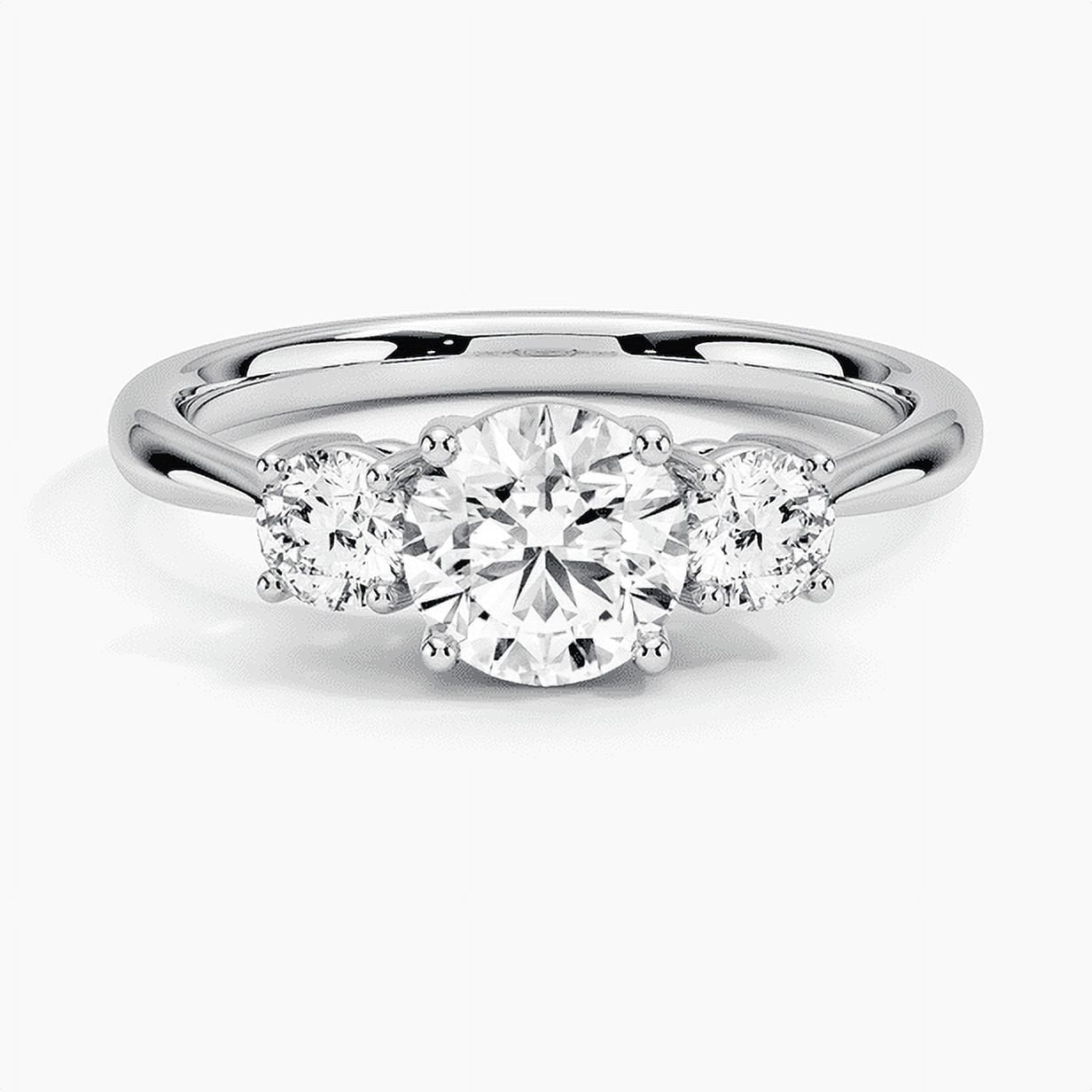 Alor Jewelry 14K White Gold Plated 1.7 Ct Round Cut Moissanite Wedding ...