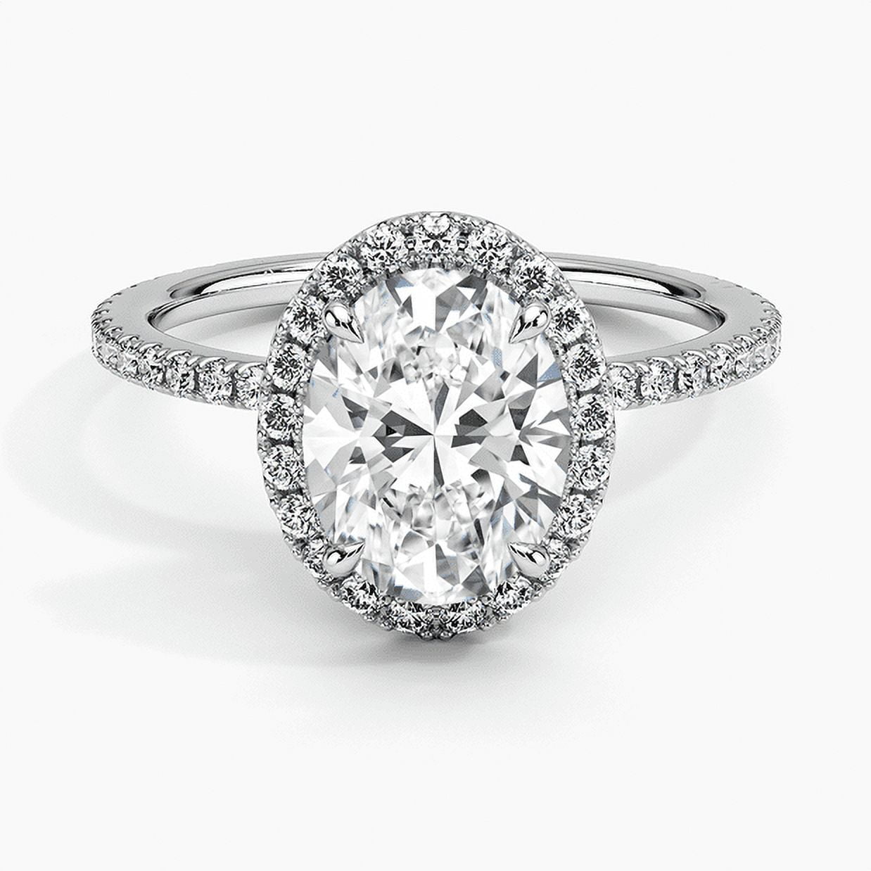 Alor Jewelry 14K White Gold Plated Handmade Diamond Ring - 2 Ct ...