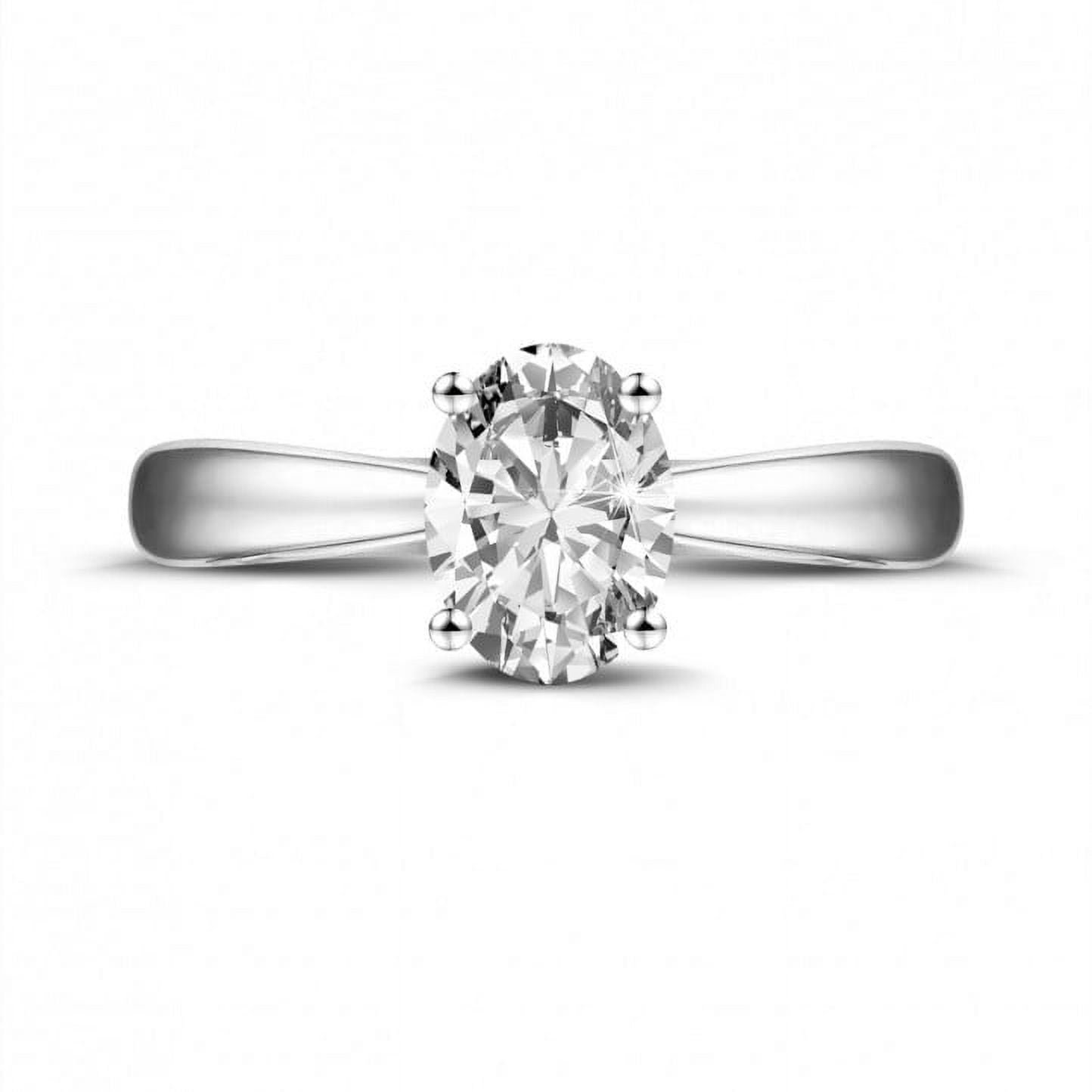 Alor Jewelry 2 Ct Oval Cut Diamond Ring - Moissanite Engagement Ring in ...