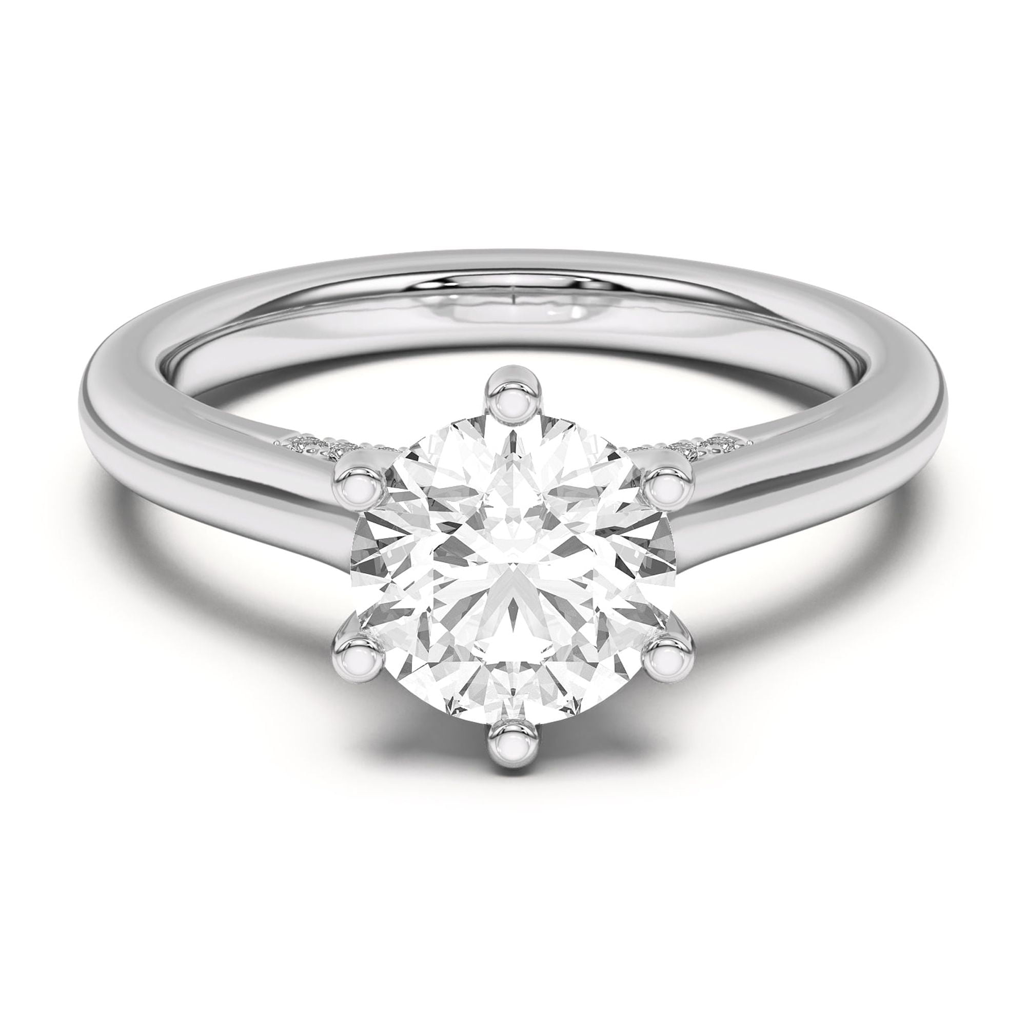 Alor Jewelry Beautiful Wedding Rings - 1.8 Ct Round Cut Moissanite ...