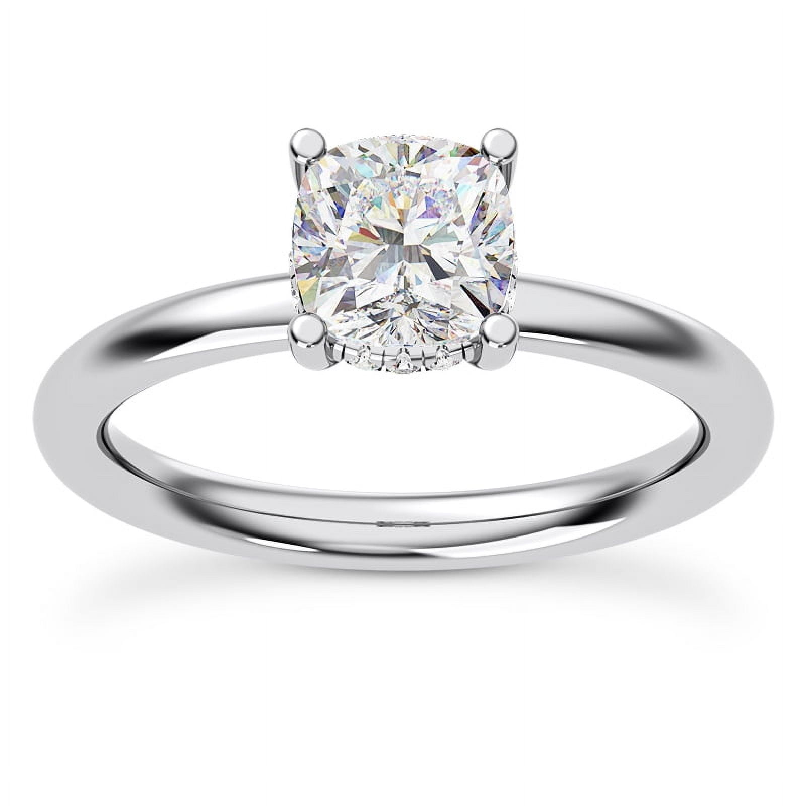 Alor Jewelry Hidden Halo Diamond Engagement Ring - 2 Ct Moissanite ...