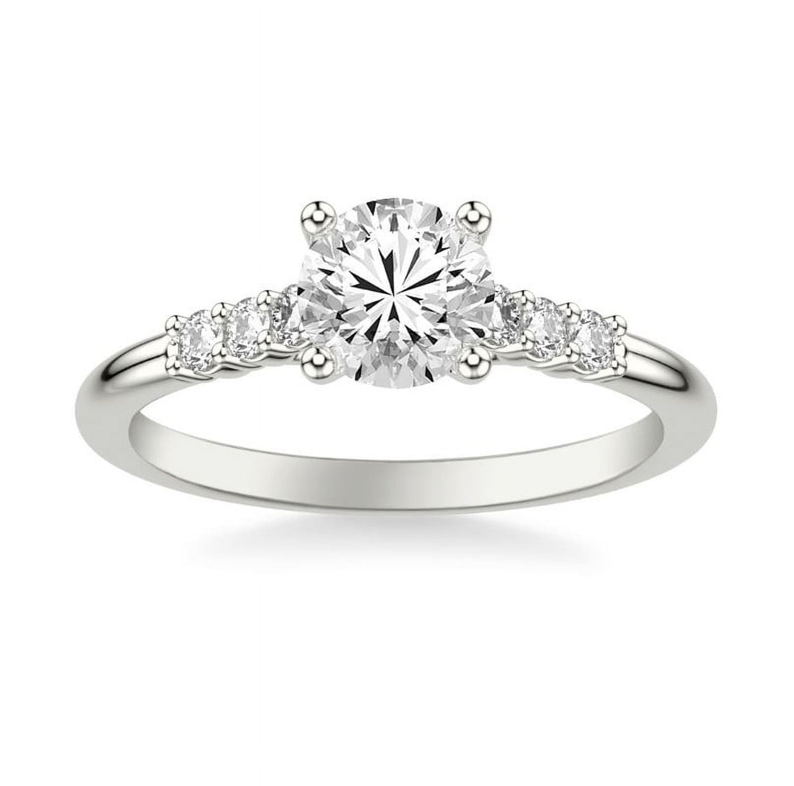 Alor Jewelry Round Solitaire Cathedral Engagement Ring for Women - 1.5 ...