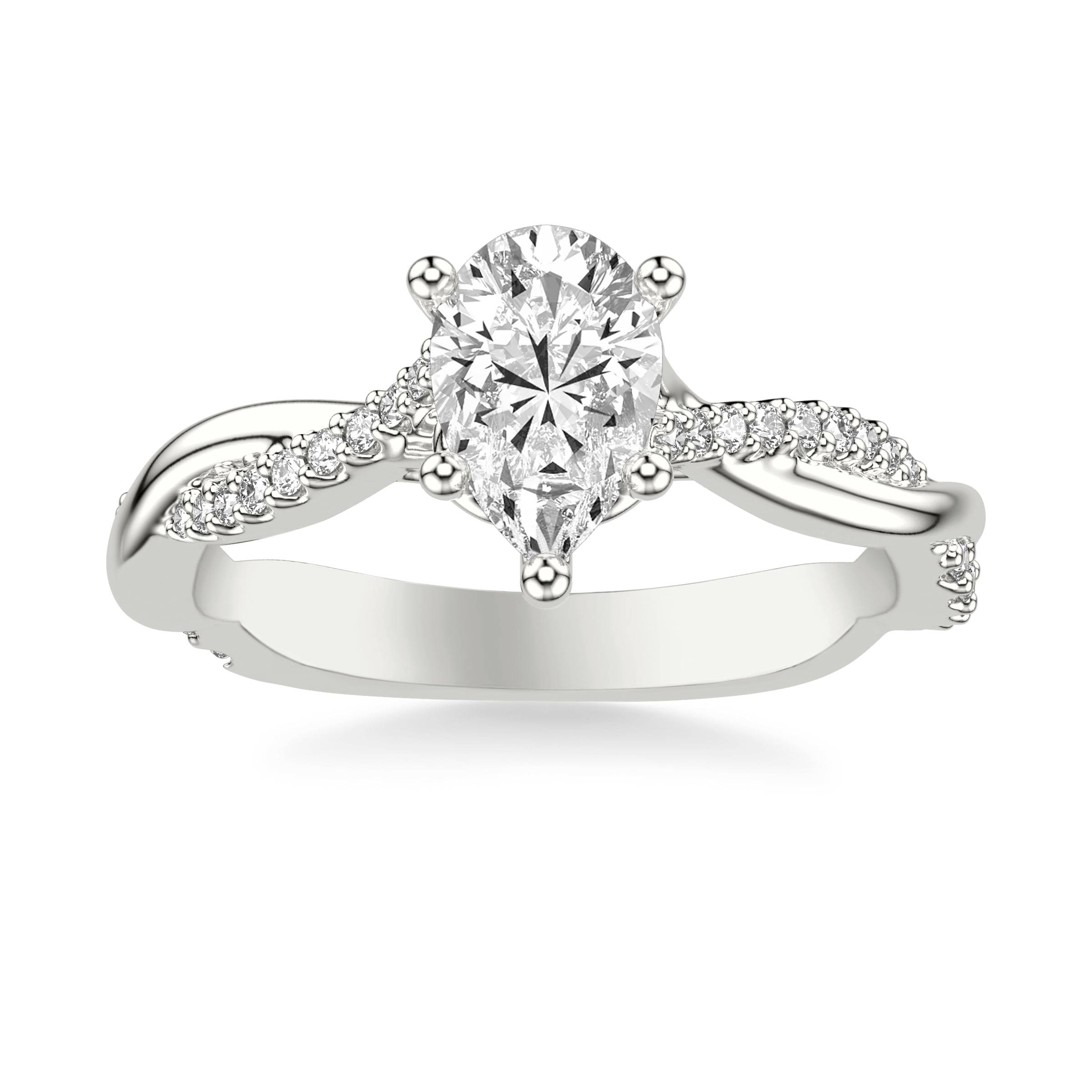 Alor Jewelry Stunning 1.7 Ct Pear Cut Diamond Engagement Ring ...