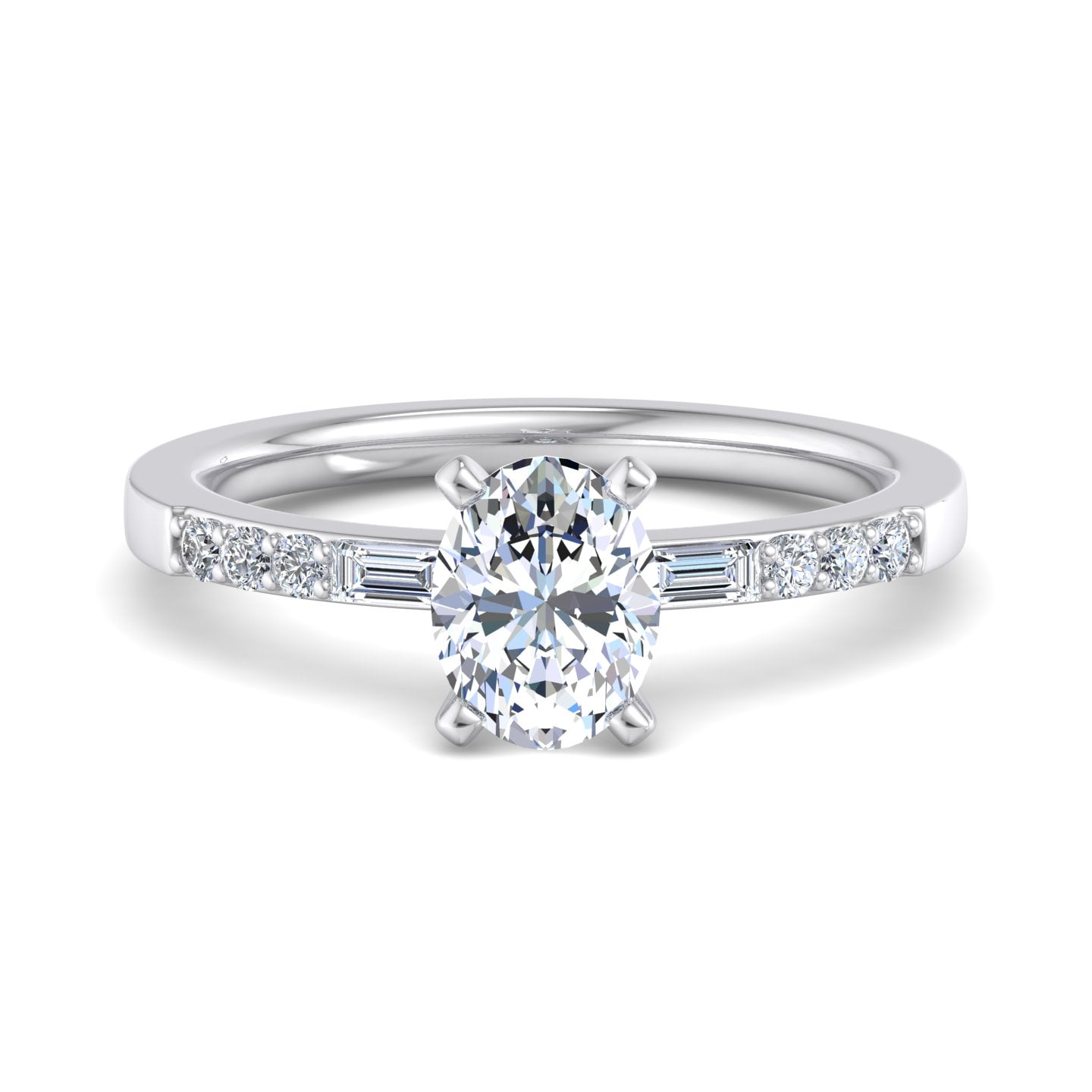 Alor Jewelry Stunning 1.8 Ct Oval Cut Diamond Engagement Ring ...