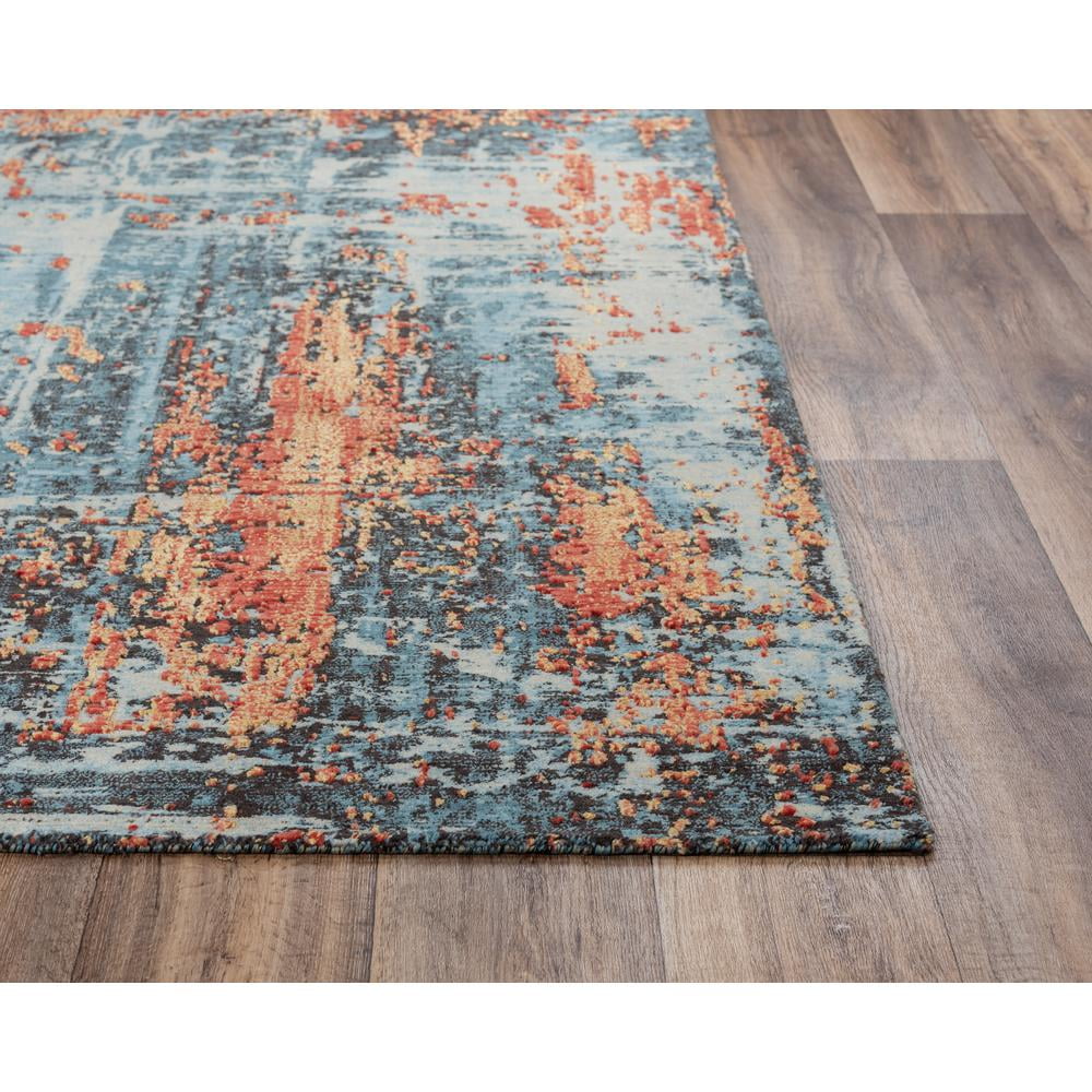 Alora Decor Alure 8' x 10' Abstract Blue/Apricot/Ivory Hybrid Area Rug ...