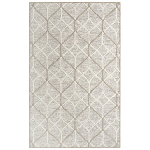 Alora Decor Ava Beige 5'X7'6" Tufted Wool Rug - Walmart.com