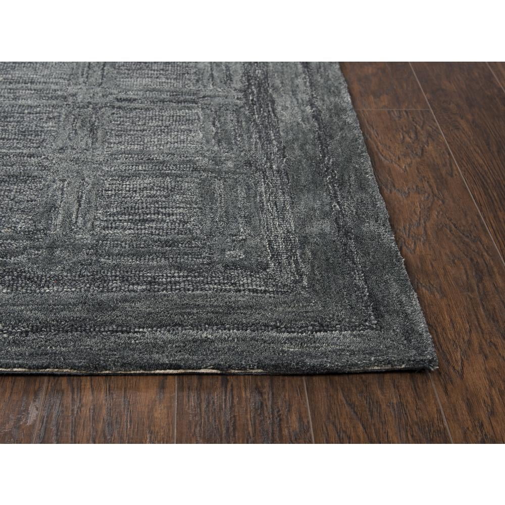 Alora Decor Emerson 8' x 10' Squares Dk. Grey/Gray/Rust/Blue Area Rug ...