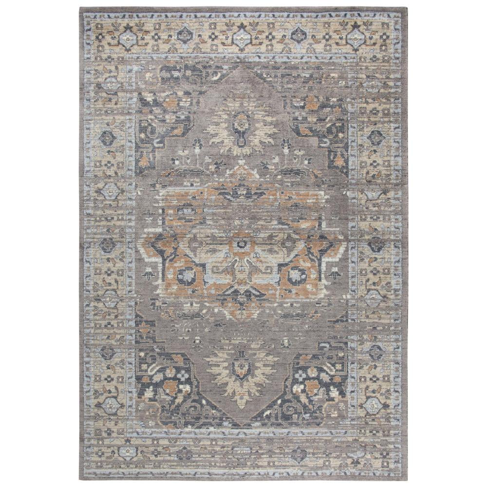 Alora Decor Euphoria 10' x 13' Distress Gray/Gray/Rust/Blue Hybrid Area ...