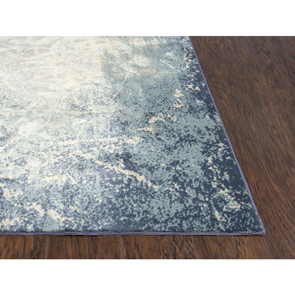 Alora Decor Glamour 2'7" x 9'6" Vine/Scroll Teal/Blue/Gray/Rust/Blue ...