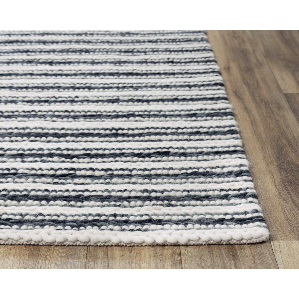 Alora Decor Kolkata Black 8'9"X11'9" Hand Woven Thick Wool Rug ...