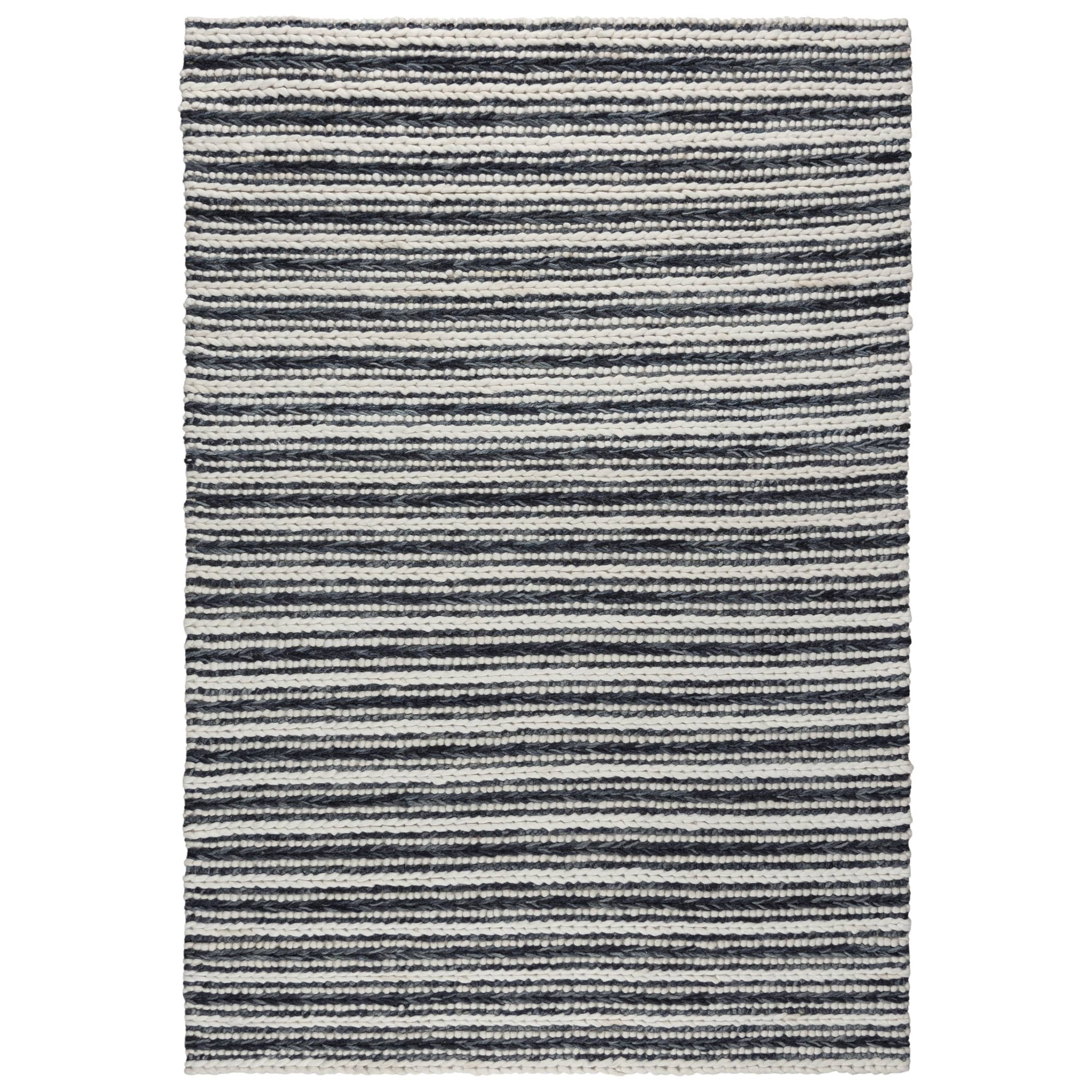 Alora Decor Kolkata Black 8'9"X11'9" Hand Woven Thick Wool Rug ...
