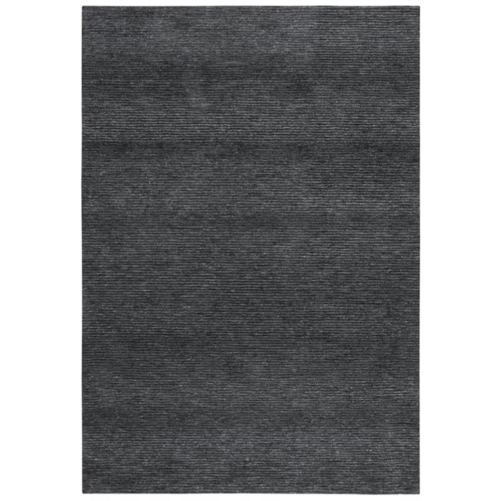 Alora Decor Luna 8'6"x11'6" Solid/Tone on Tone Charcoal/Charcoal Area ...