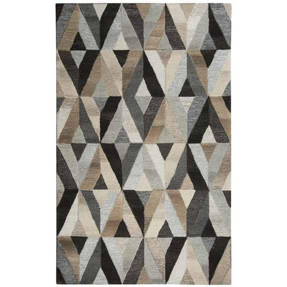 Alora Decor Demure 9' x 12' Solid Black/Charcoal Hand-Loomed Area Rug ...