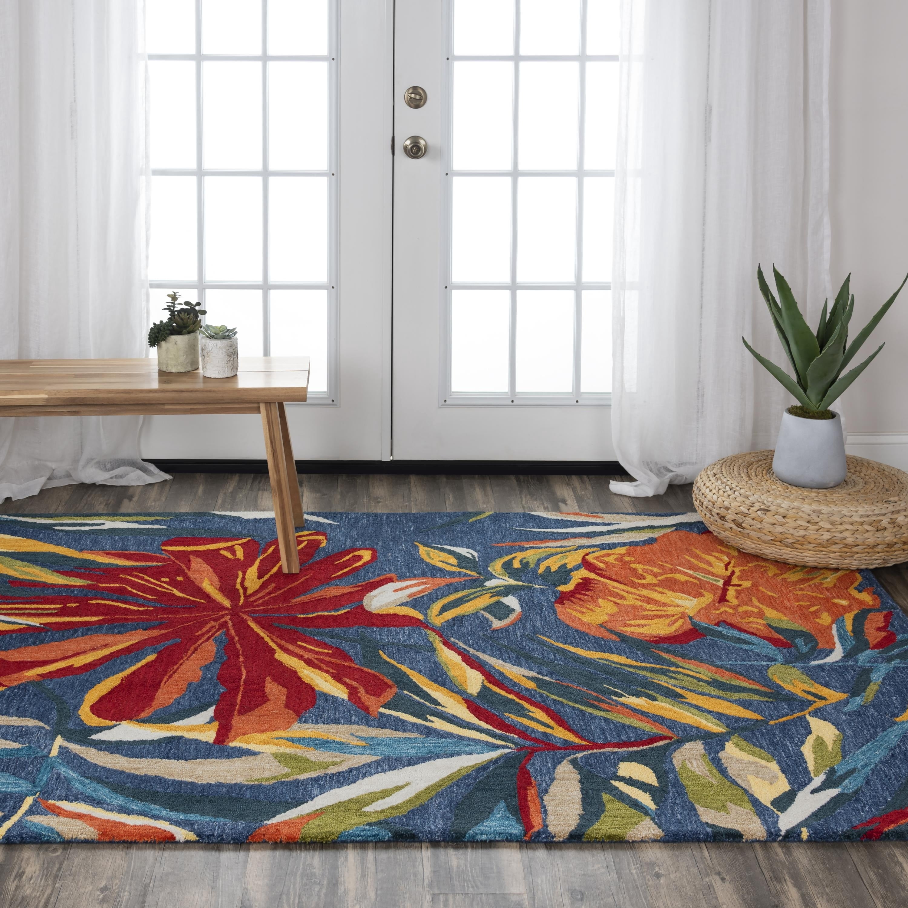 Alora Decor Mirage 8'9" x 11'9" Floral Blue/White/Red/Orange/Green/Blue ...