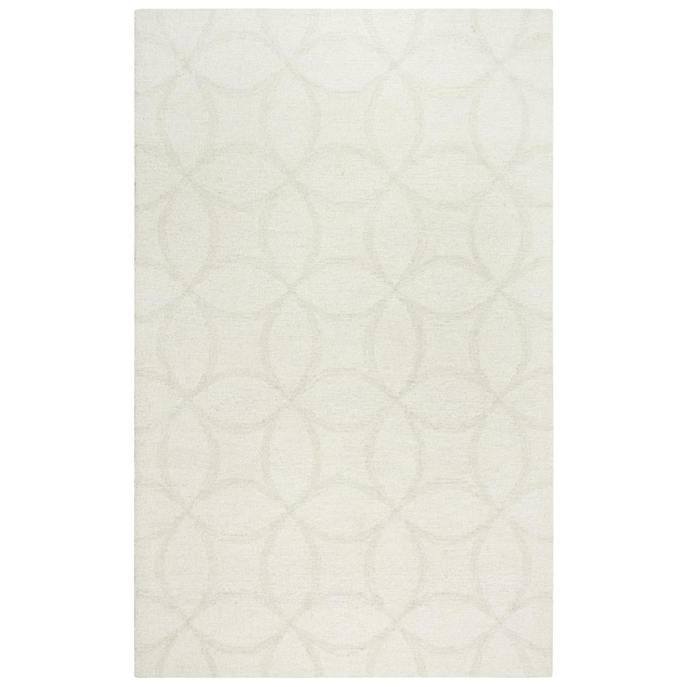 Alora Decor Peace 8'9" x 11'9" Geometric Ivory/White/Cream Hand-Tufted ...