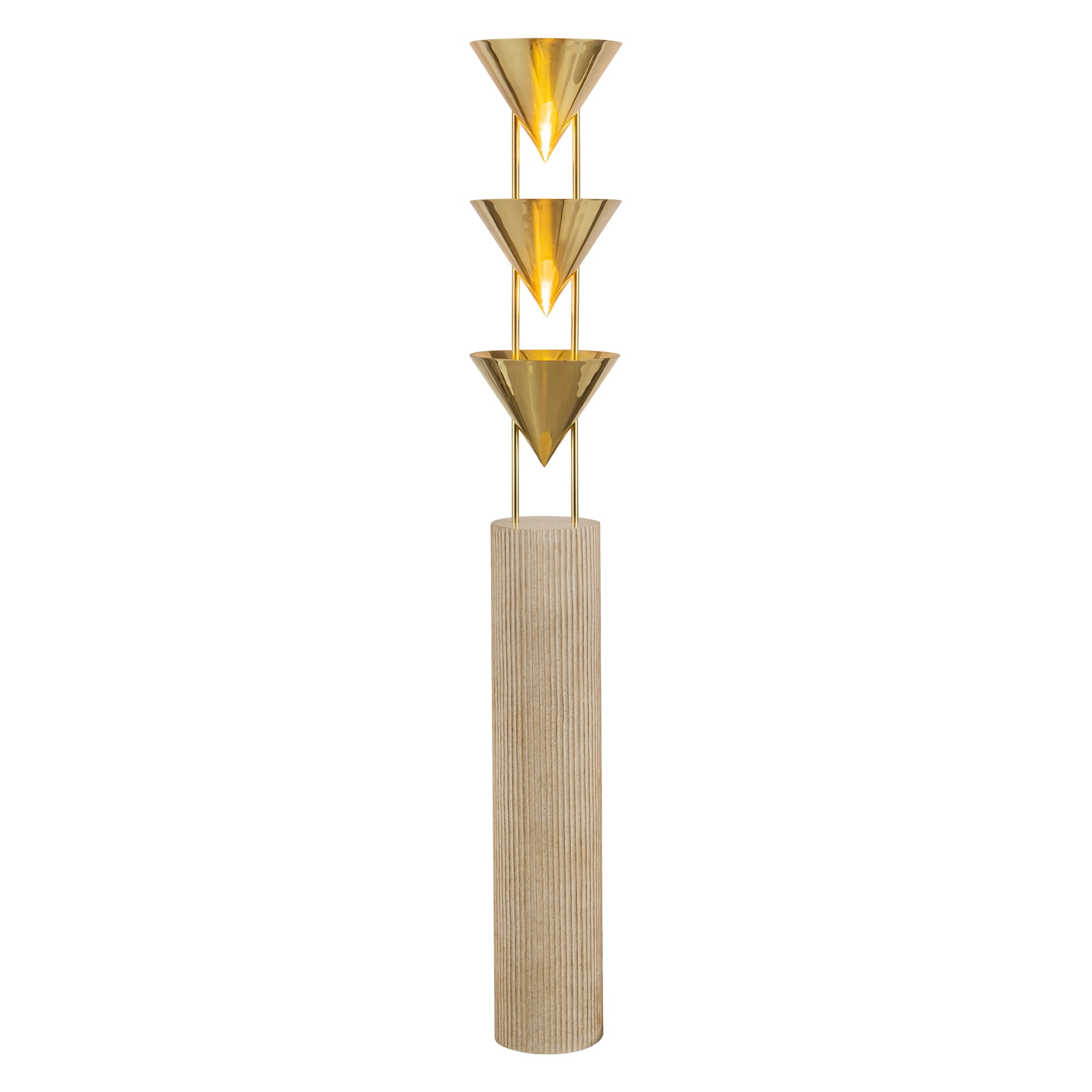Alora Lighting FL341367PTB Versus 3 Light 68" Tall Column Floor Lamp ...