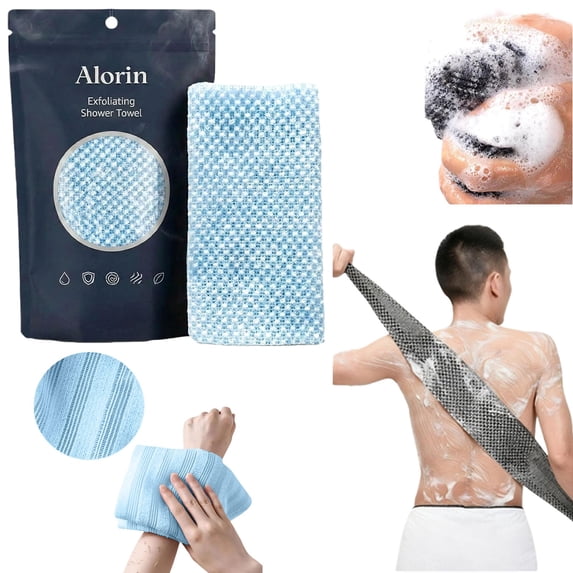 Alorin's Exfoliating Shower Towel – Spa-Quality Korean Body Scrubber ...