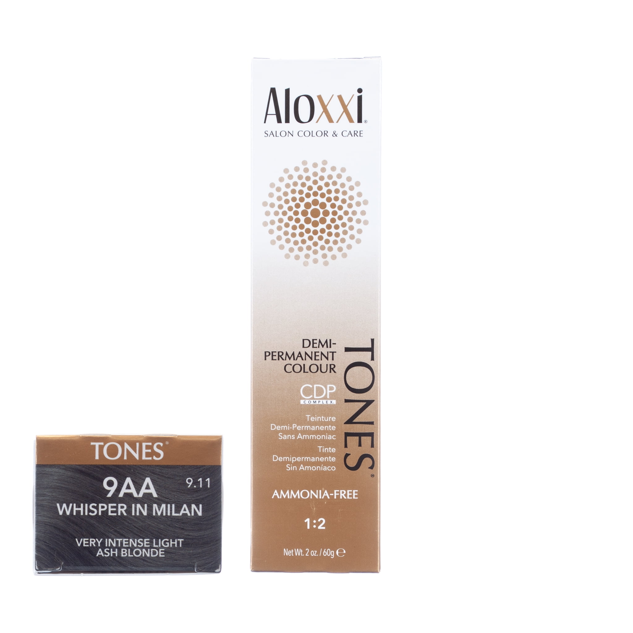 Aloxxi TONES Demi Permanent Hair Color, Your Choice ( Shade:9AA ...