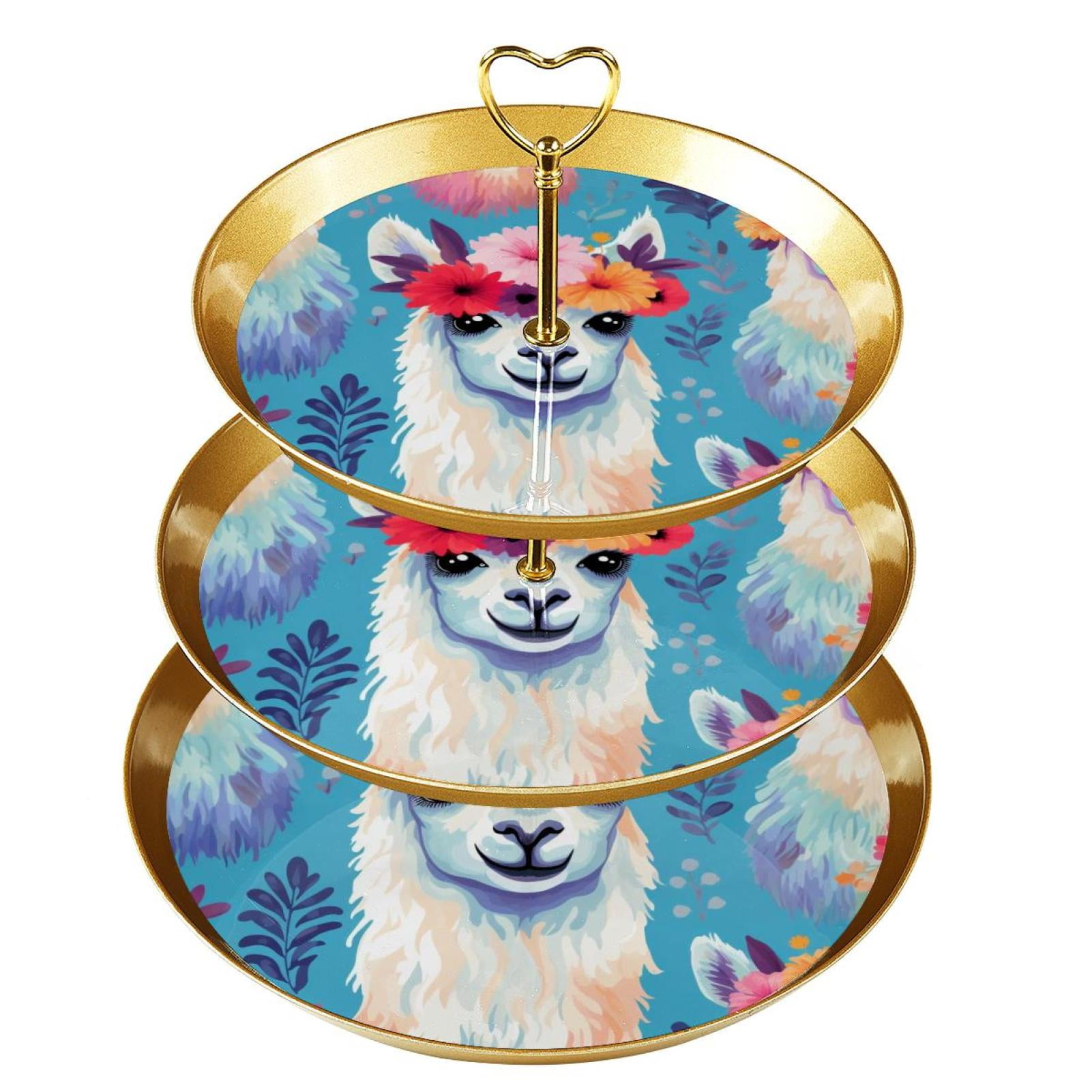 Alpaca 32cm Dessert Table Stand with 3 Plastic Discs & Iron Pillars ...