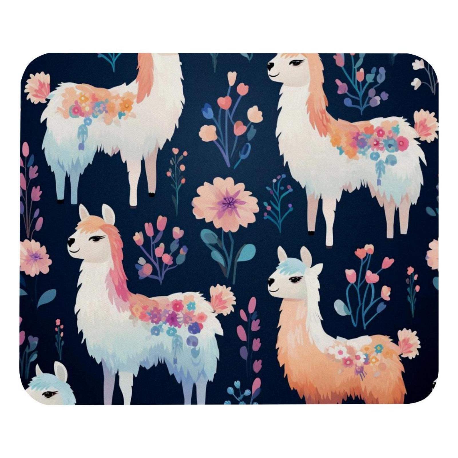 Alpaca 8.3x9.8 Inch Square Non-Slip Rubber Bottom Mouse Pad, Desk Pad ...