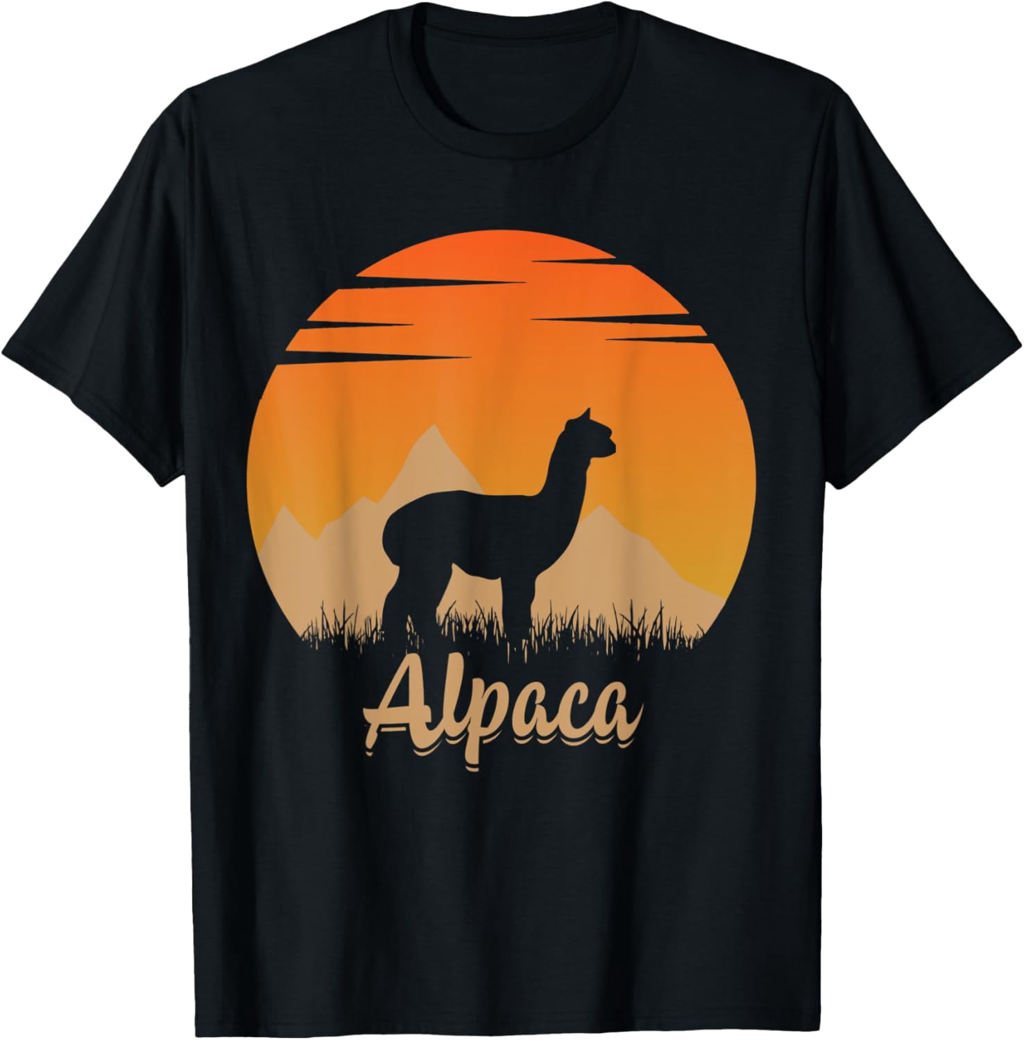 Alpaca Animal Hot in the Mounta in Nature T-Shirt - Walmart.com