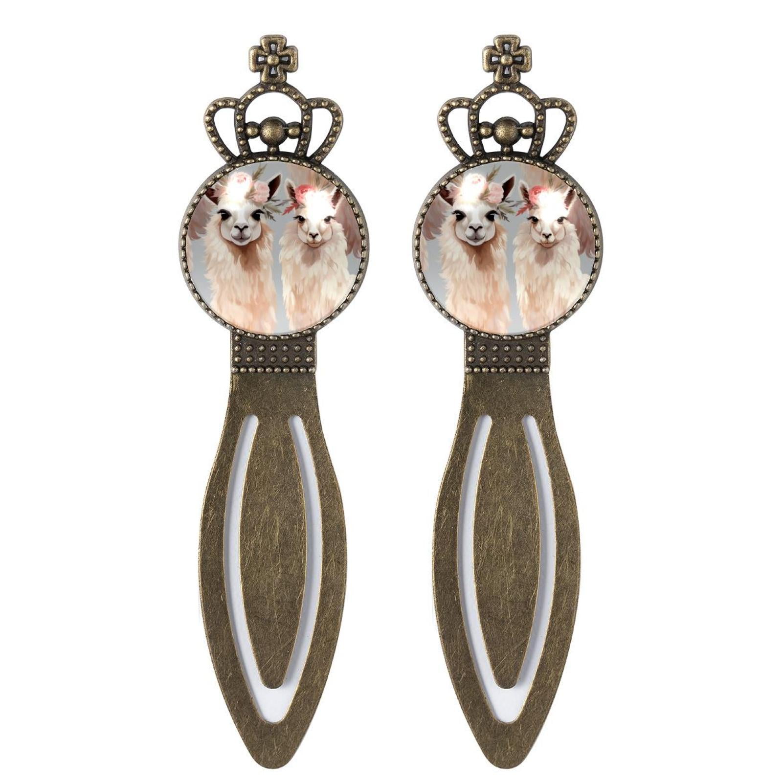 Alpaca Book Marks: Vintage Copper Crown-Shaped Stainless Steel ...