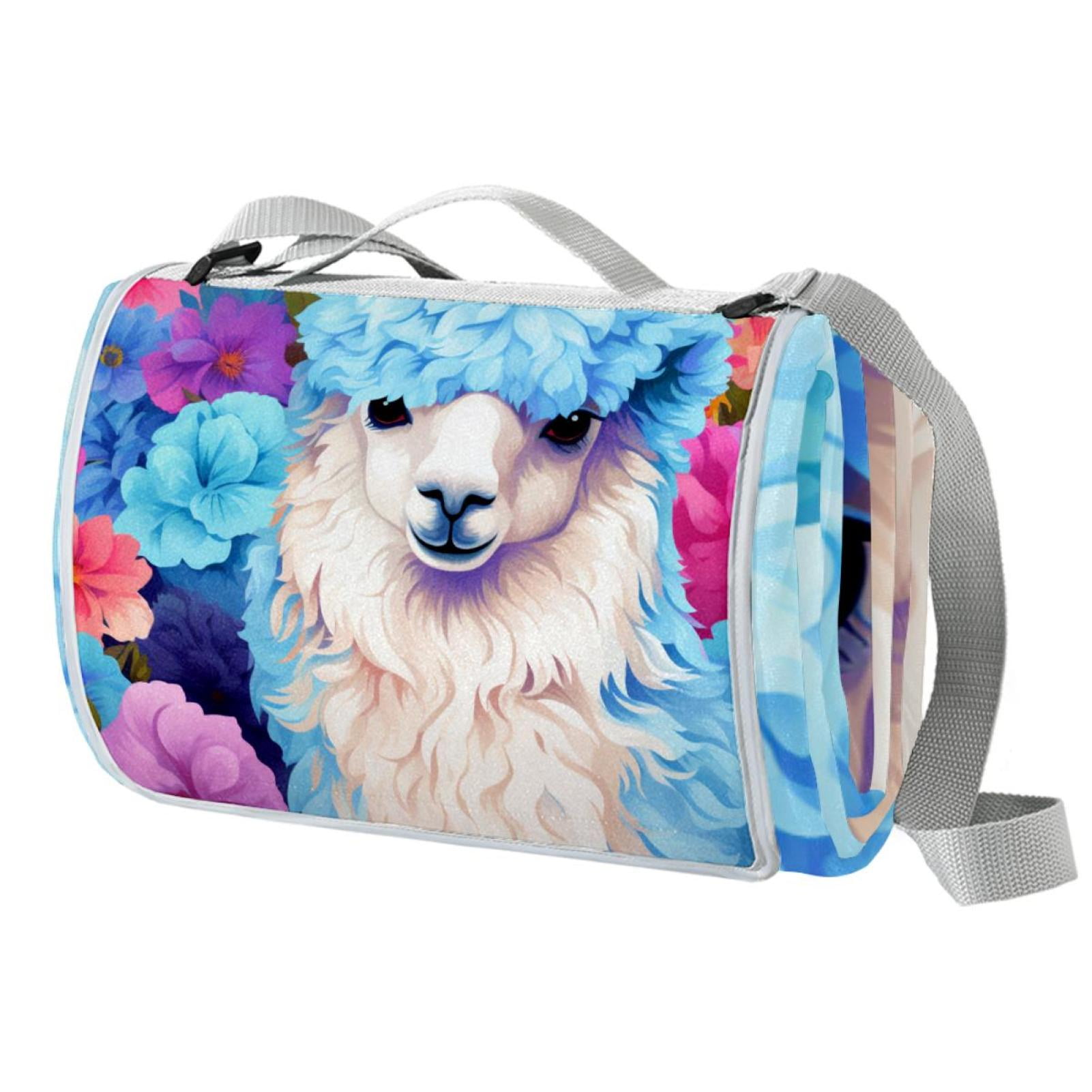 Alpaca Canvas Picnic Mat - Foldable Outdoor Blanket for Camping and ...