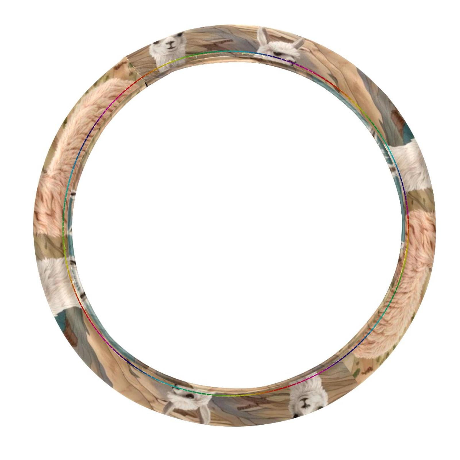 Alpaca Car Wheel Cover 14.5 Inch Printing PVC Leather Auto Accessories ...