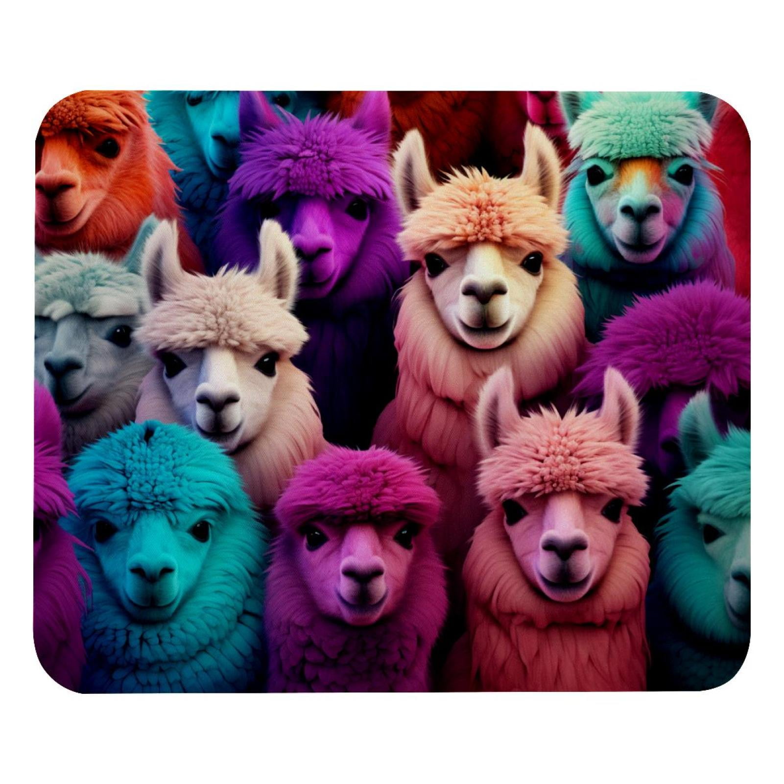 Alpaca Colorful Mouse Pad, Comfortable Mousepad with Smooth Surface and ...