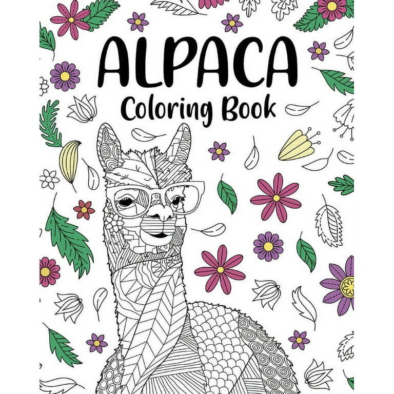 alpaca coloring picture