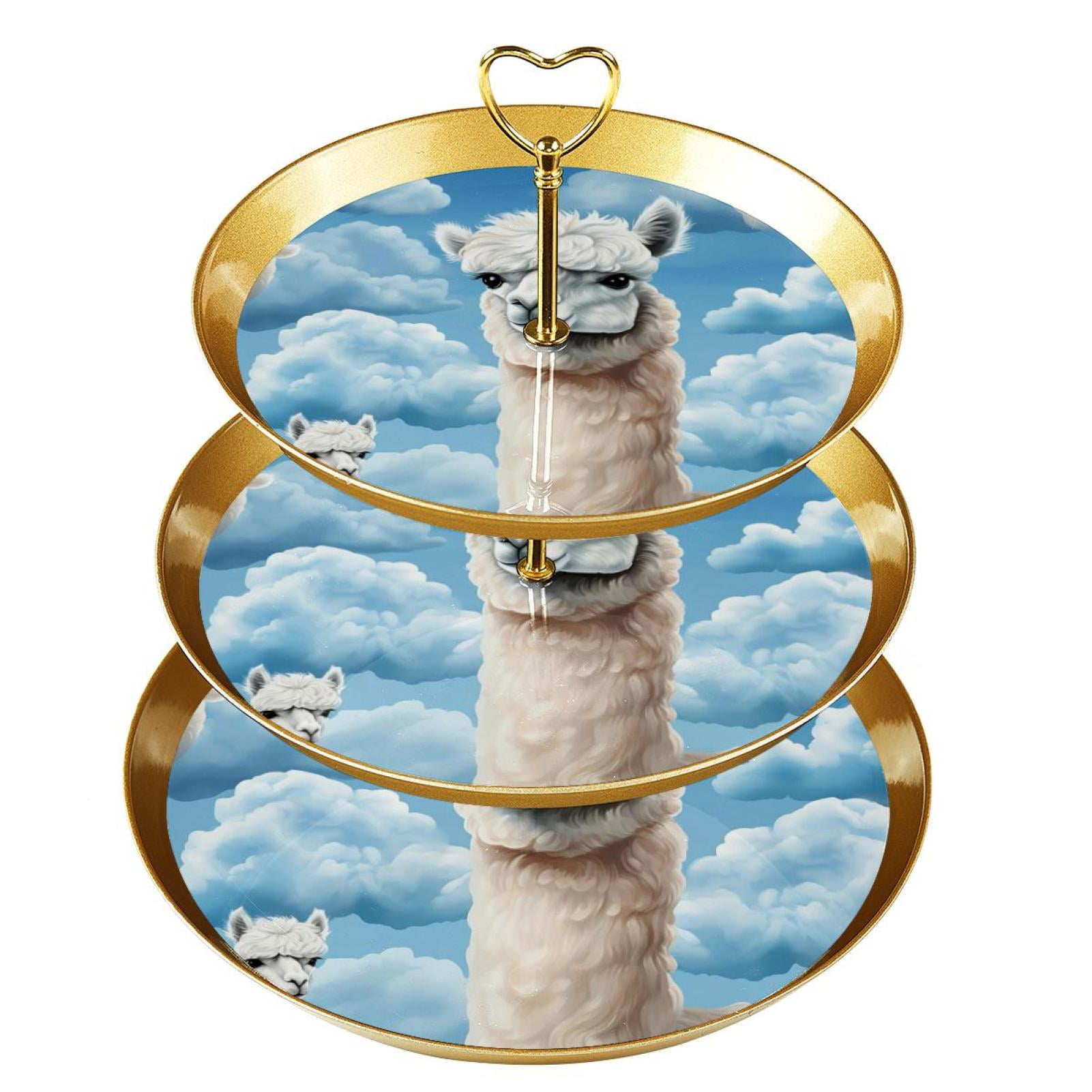 Alpaca Decorative Jewelry Holder Stand with Plastic Discs and Iron ...