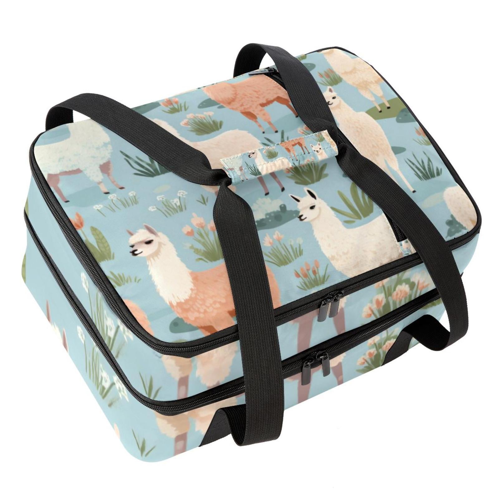 Alpaca Double-Layered Insulated Refrigerated Large Capacity Hand-Carry ...
