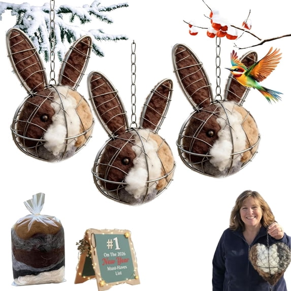 Alpaca Fiber Bird Nesting Heart, Handmade Alpaca Fiber Bird Nesting ...