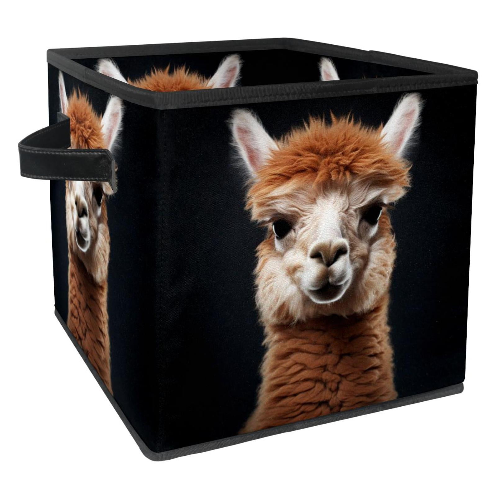 Alpaca Foldable Storage Box with Handle, 10.8"x10.5"x10.6", Large ...